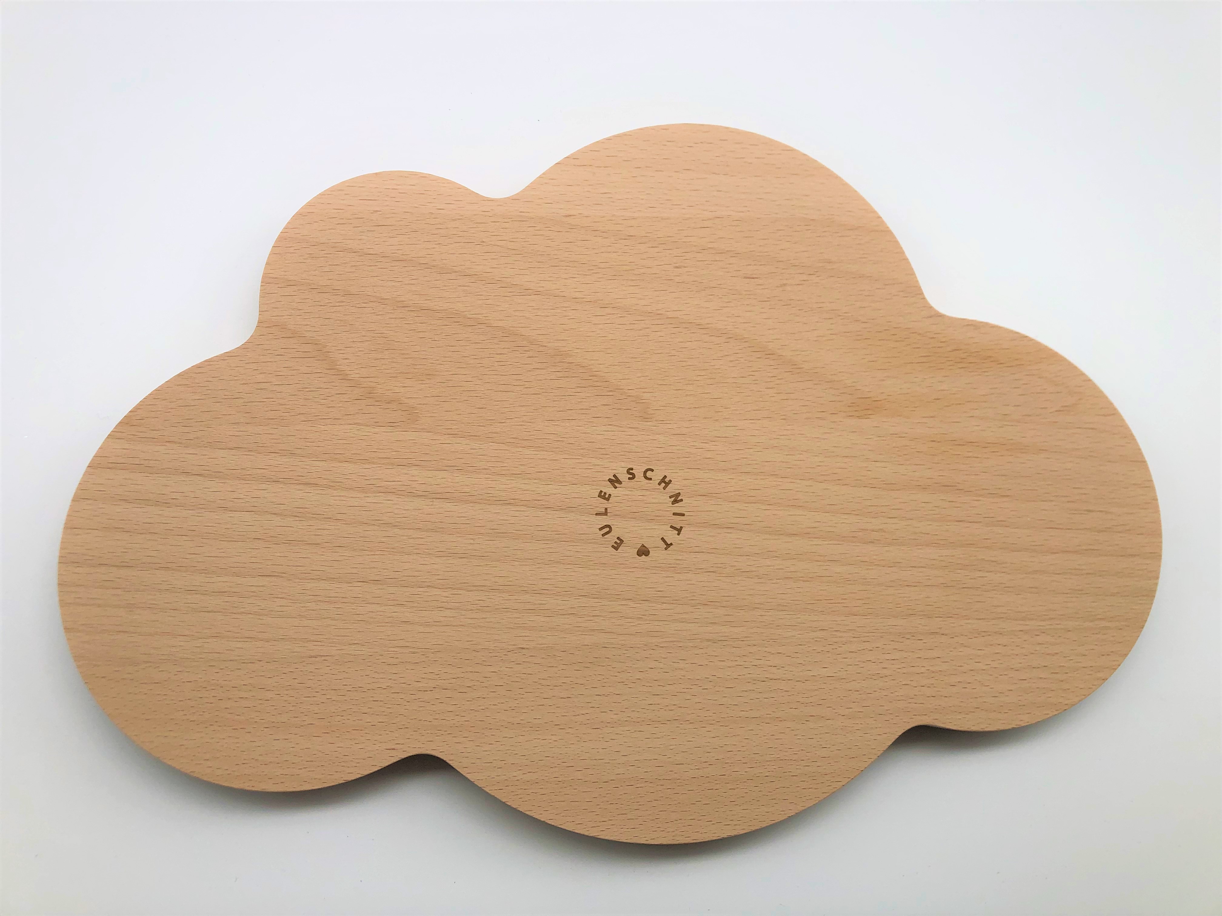 frühstücksbrett, brettchen, schneidebrett, wolke, eulenschnitt ...